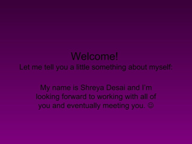 Shreya introduction | PPT