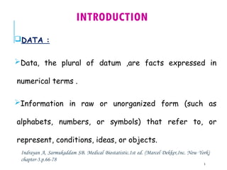 Methods of representation of data pptx in public heath dentistry | PPTX
