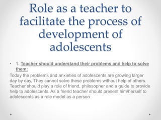 adolescence and family education | PPTX