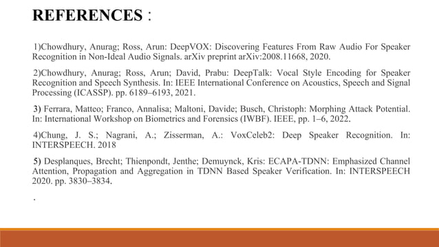 Ppt on voice morphing:two identities in one voice | PDF | Digital Audio | Computer Software and ...