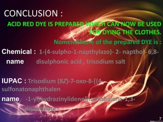 Dye | PPT