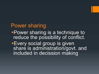 power sharing in belgium | PPTX