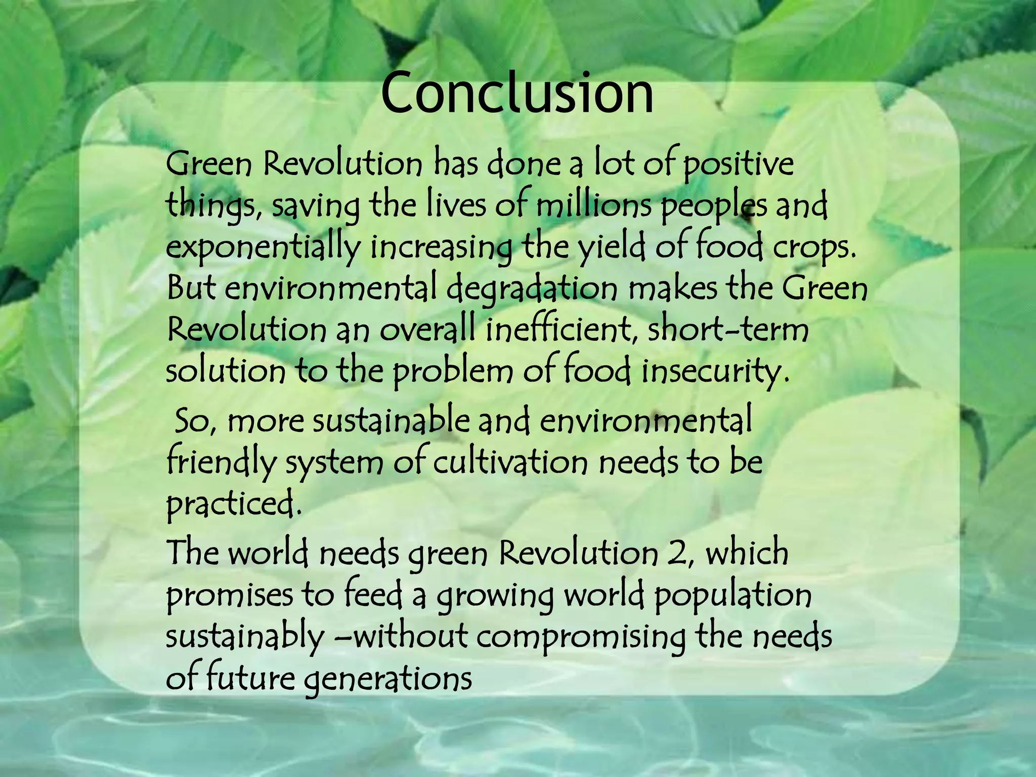ppt green revolution | PPTX