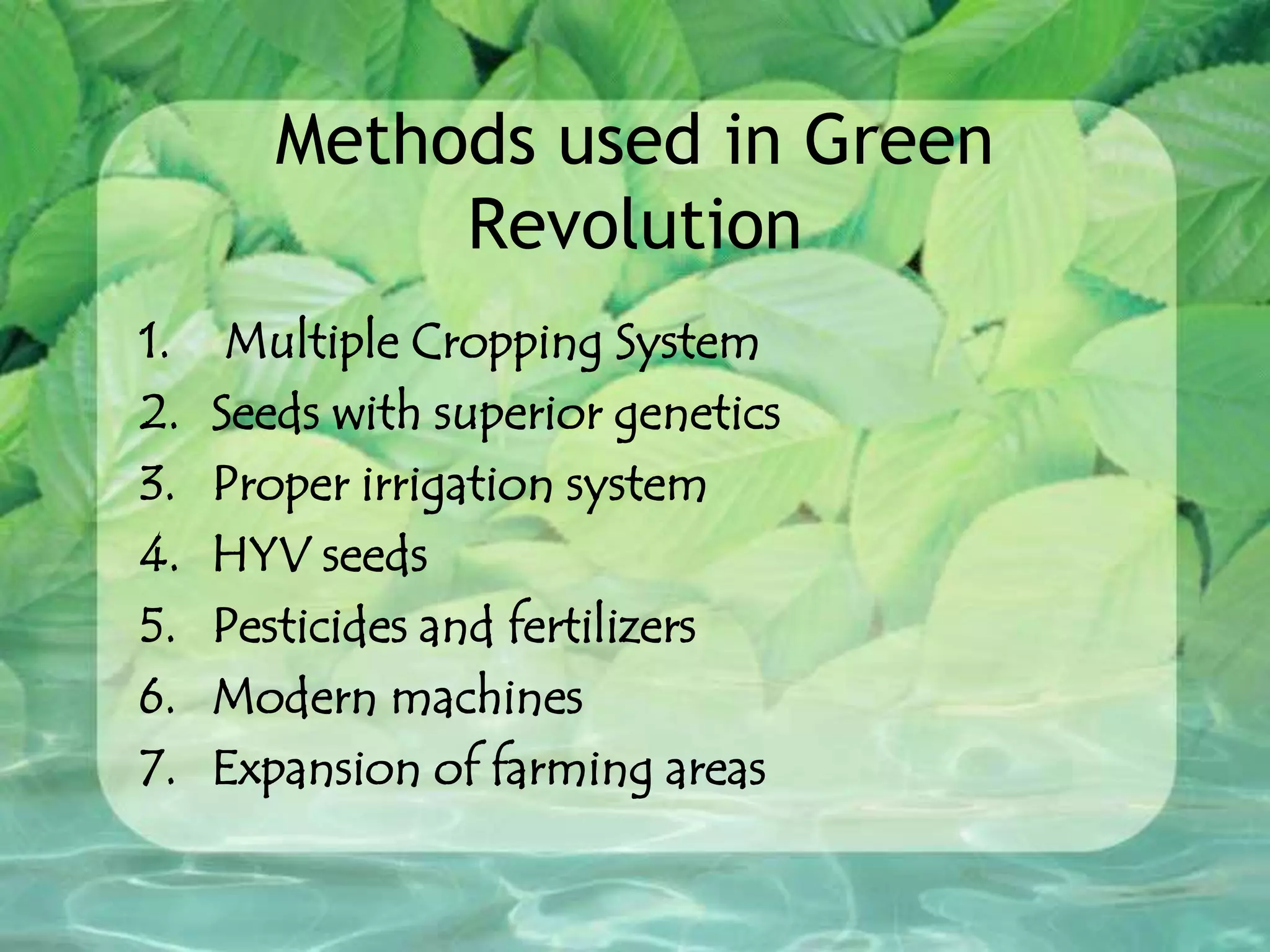 ppt green revolution | PPTX