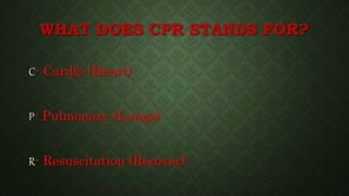 ASA Cardio Pulmonary Resuscitation | PPT