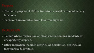 ASA Cardio Pulmonary Resuscitation | PPT