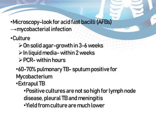 Tuberculosis diagnosis and investigations.pptx