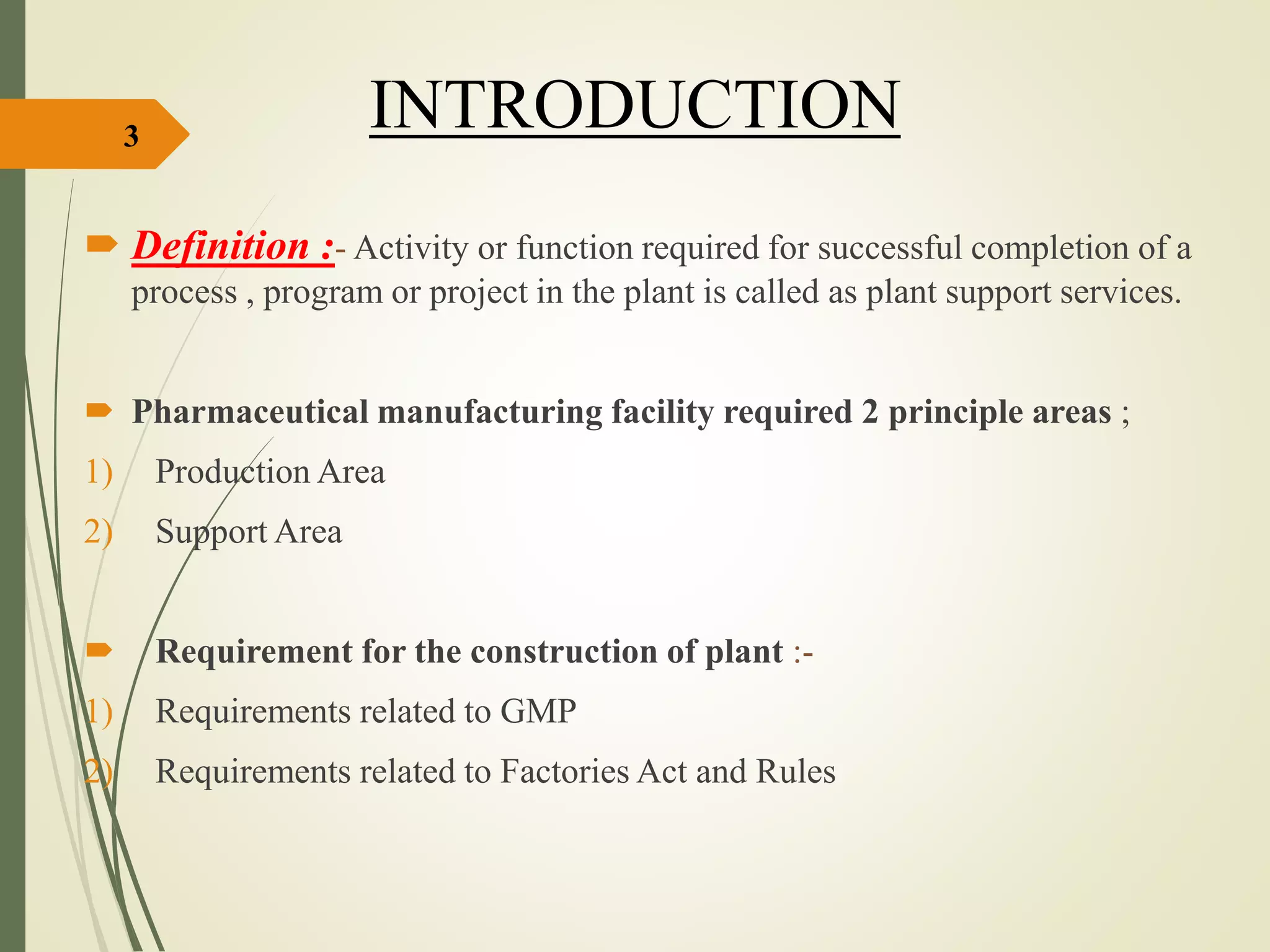 Designing of plant support services | PPTX