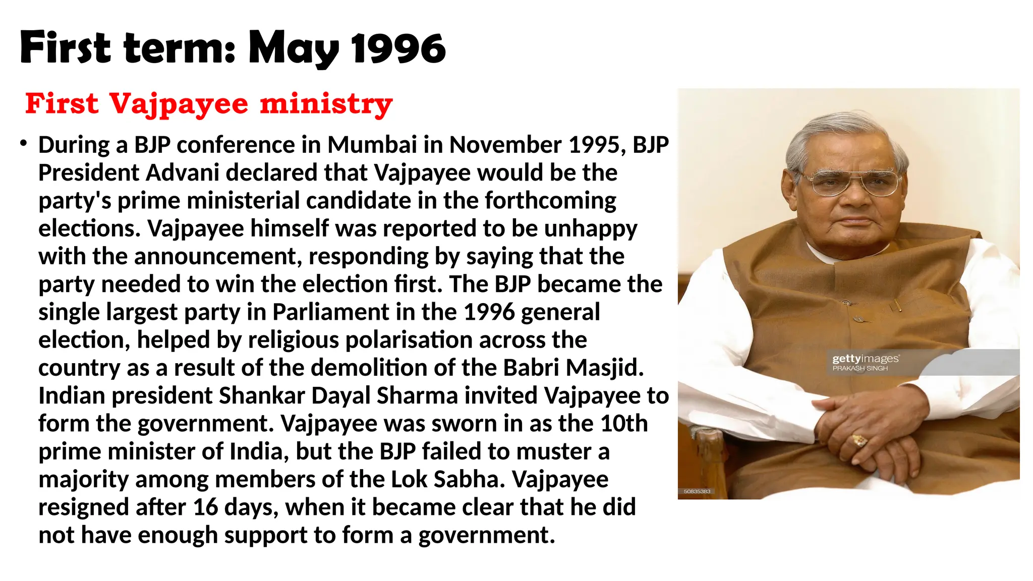 SHRI ATAL BIHARI VAJPAYEE prime minister.pptx