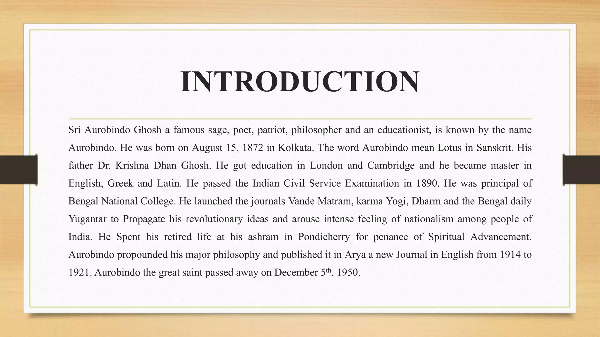 SHRI AUROBINDO.pptx