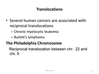 Structural chromosome aberrations | PPTX