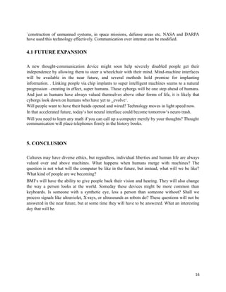 Brain Machine Interface | PDF