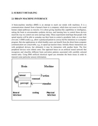Brain Machine Interface | PDF