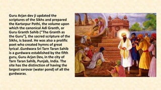 A SHORT PPT ON SHRI GURU ARJAN DEV JI.pptx