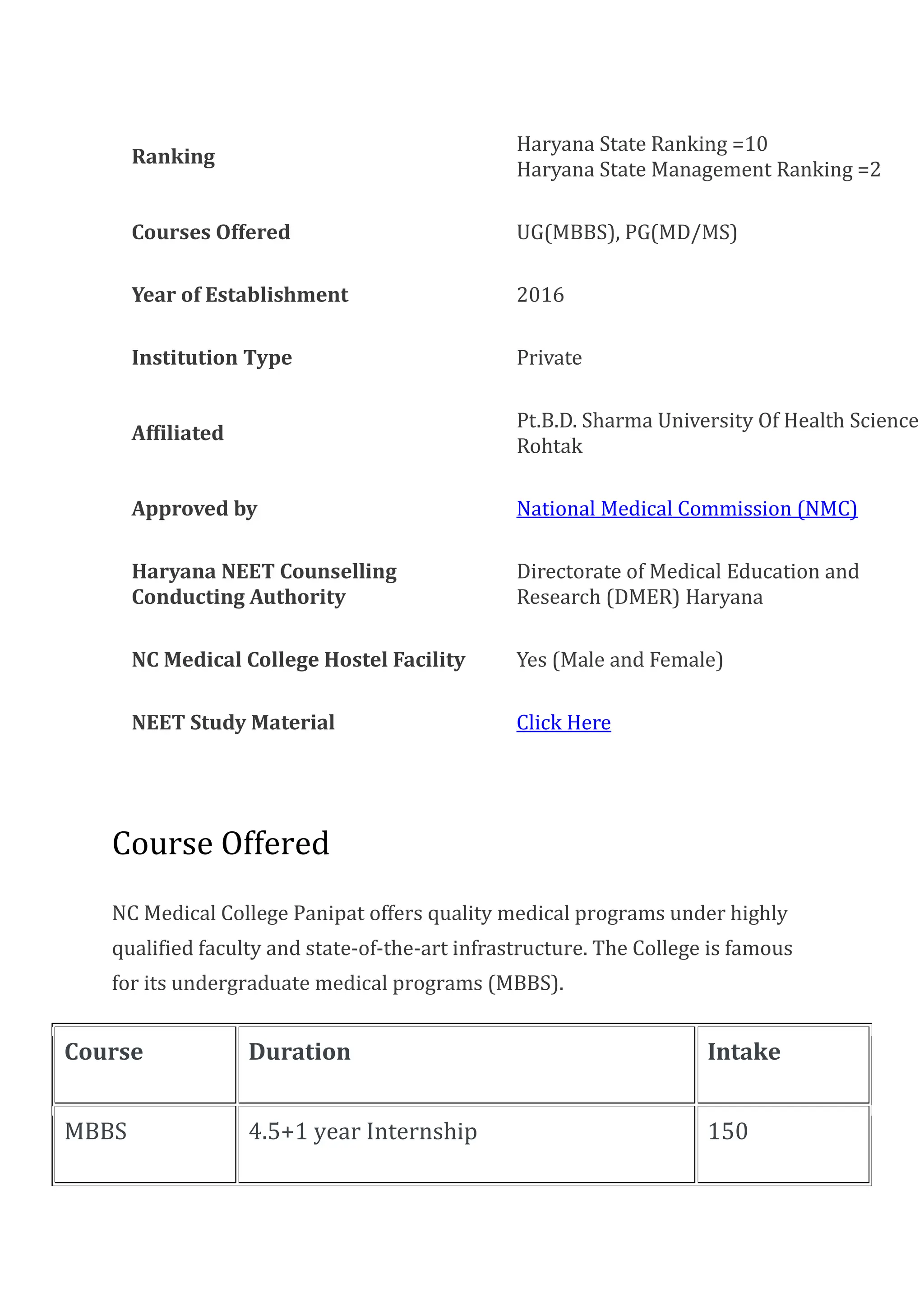 Shri Guru Ram Rai Medical College Dehradun 2024-25 Admission Open | PDF