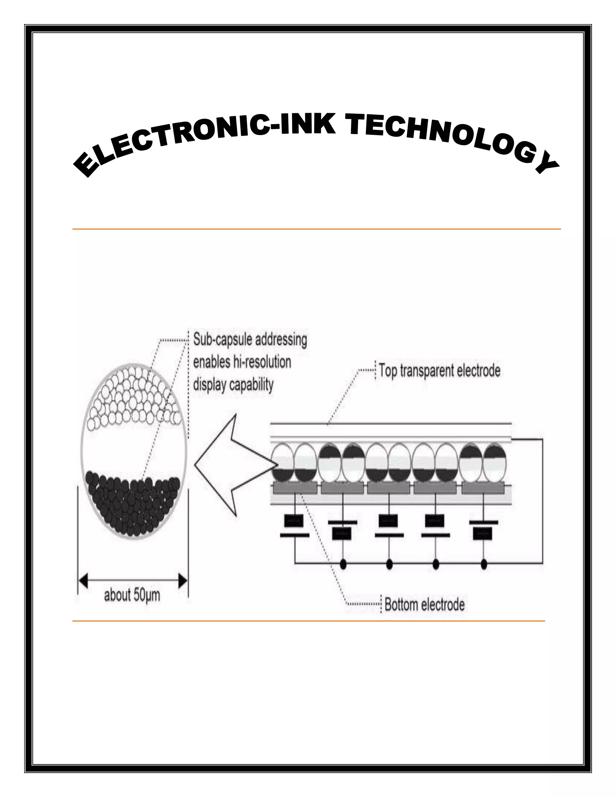 Electronic Ink Technology | PDF