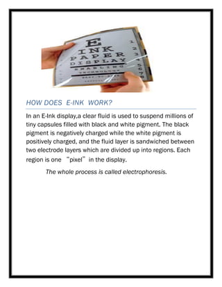 Electronic Ink Technology | PDF
