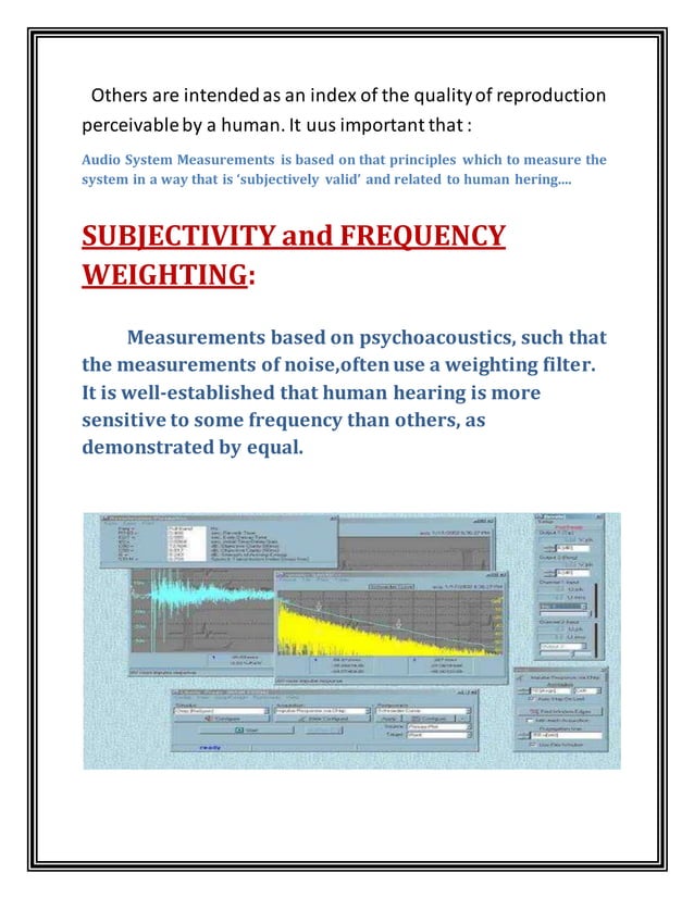 Audio System Measurements | PDF