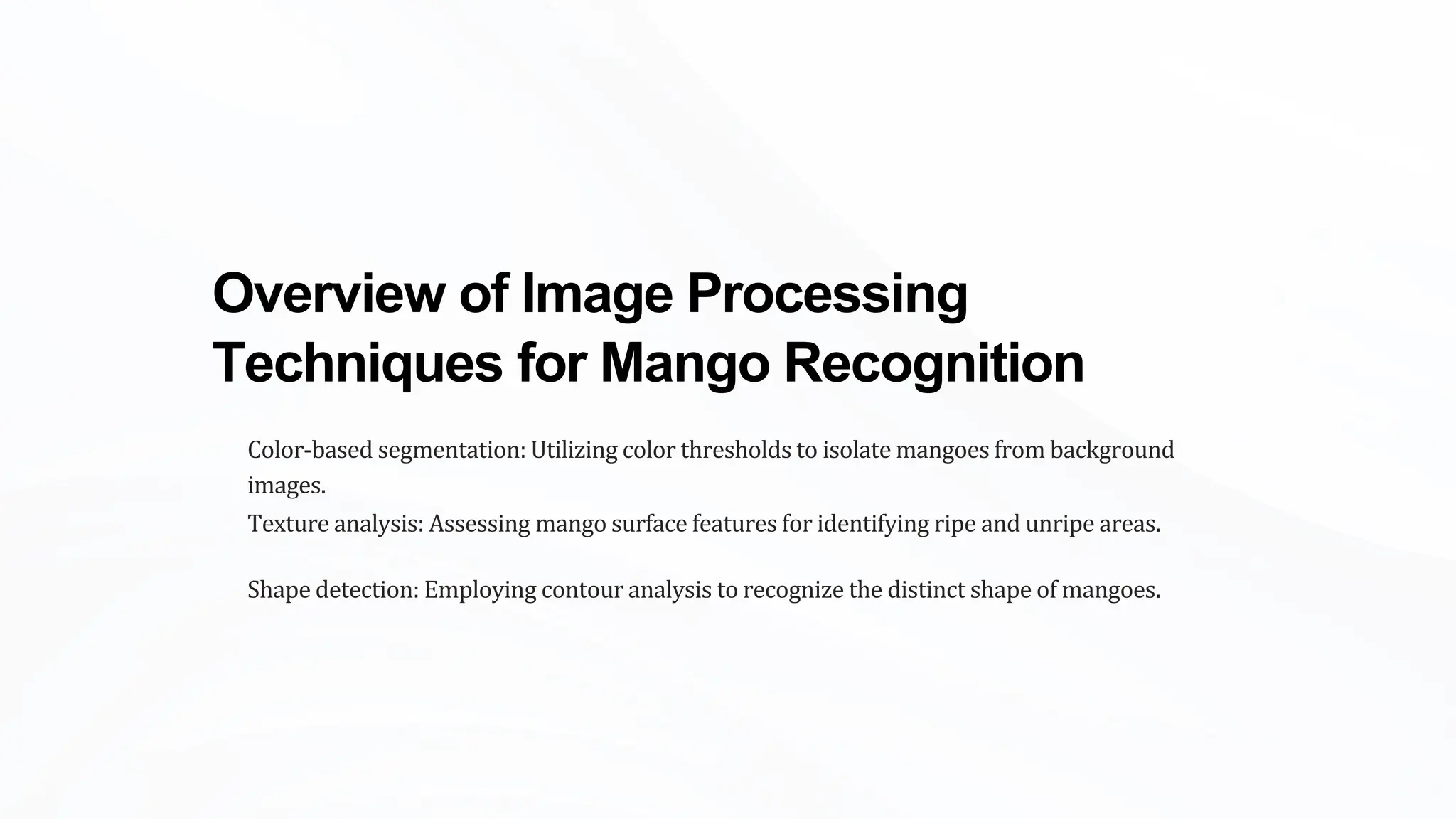 Introduction to mango recognition and ripeness determination Shrikant Navale.pptx