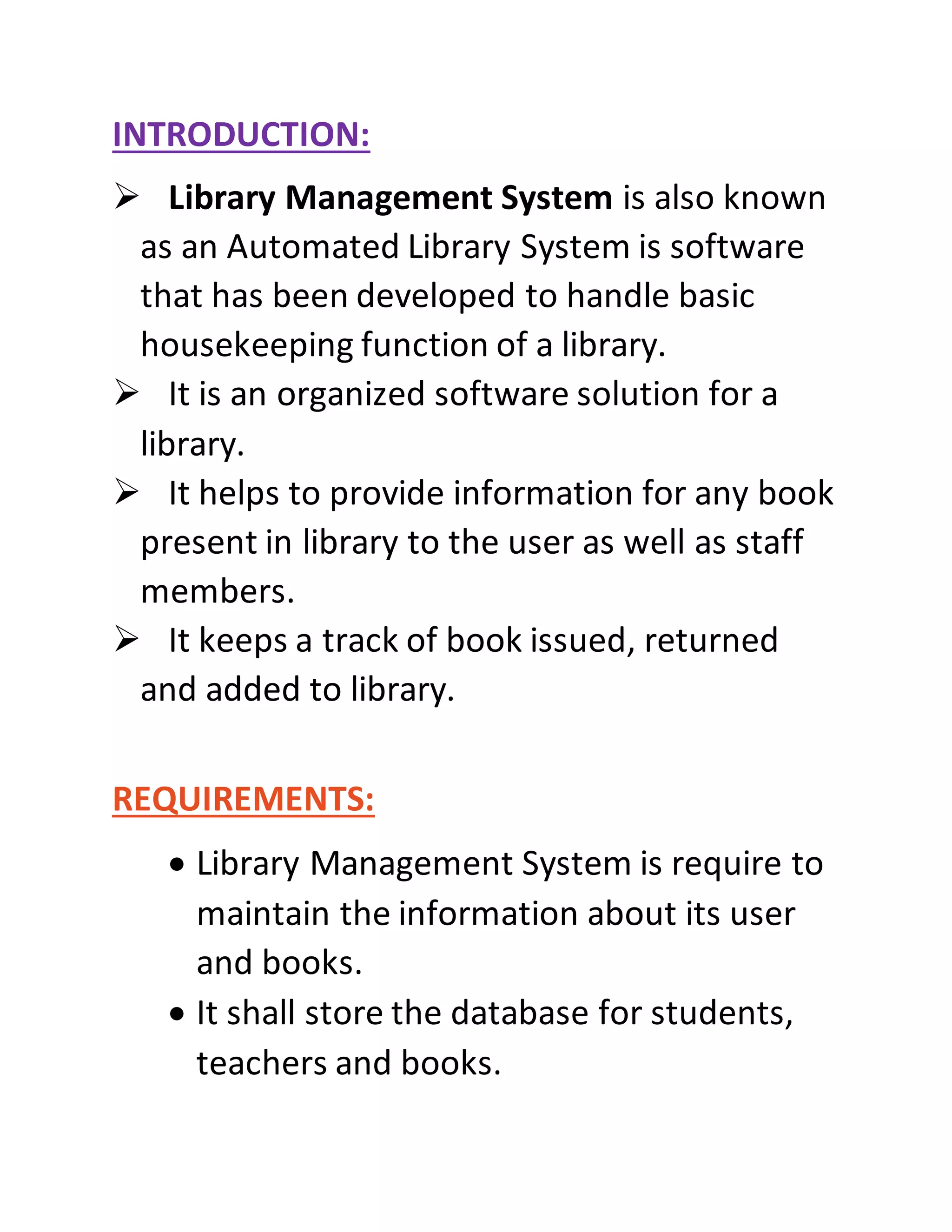 Library Management System (LMS) | PDF