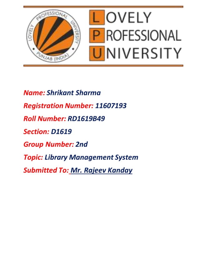 Library Management System (LMS) | PDF