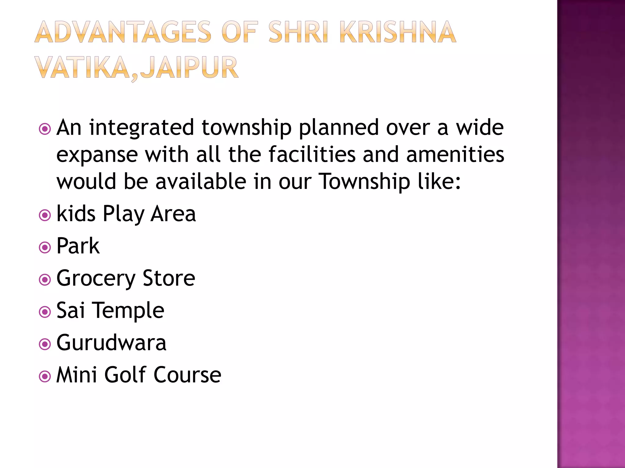 Shri Krishna Vatika Plots,Residential Plots In Jaipur | PPT