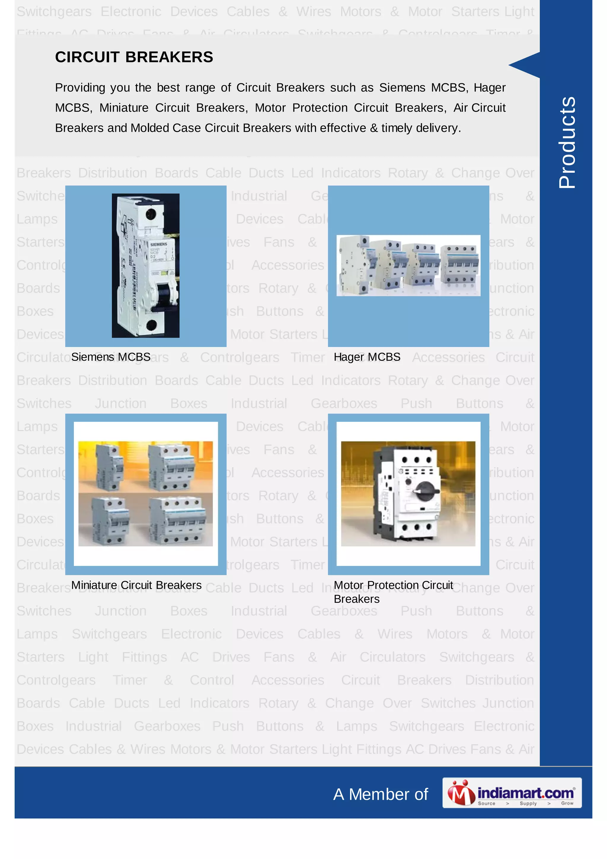 Shriman Electrical Associates Pvt. Ltd., Navi Mumbai, Switchgears | PDF