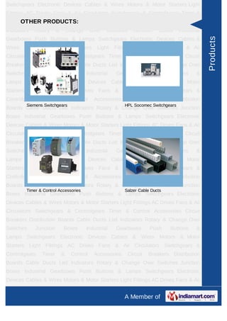Shriman Electrical Associates Pvt. Ltd., Navi Mumbai, Switchgears | PDF