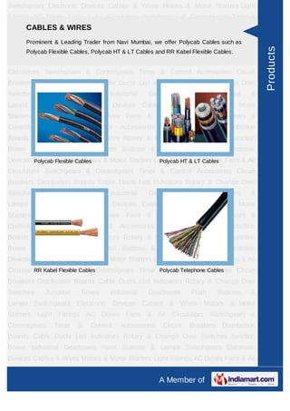 Shriman Electrical Associates Pvt. Ltd., Navi Mumbai, Switchgears | PDF