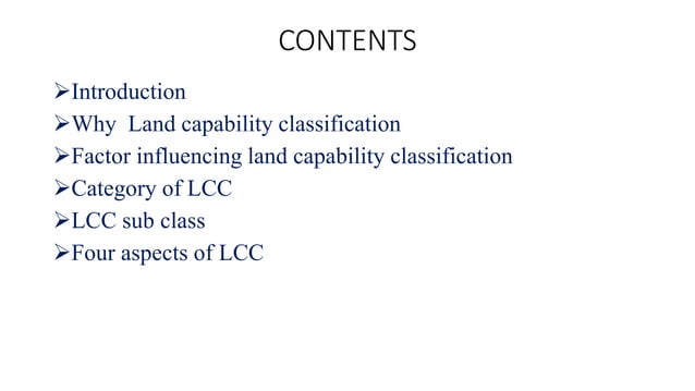 Land caipibility classification | PPT