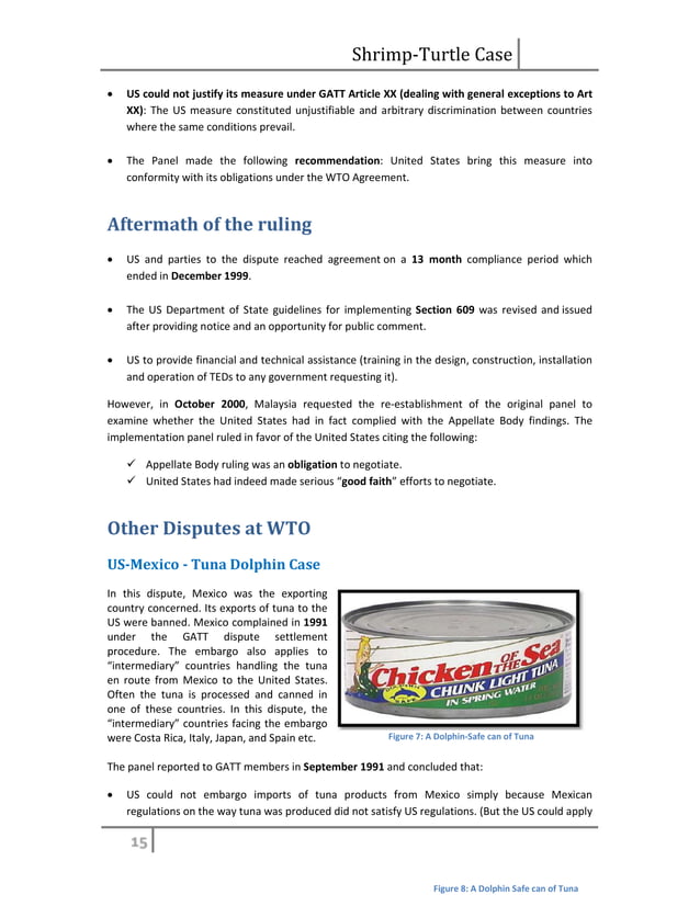 Shrimp turtle case at WTO | PDF | Zoos & Aquariums | Attractions