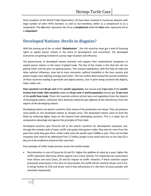 Shrimp turtle case at WTO | PDF | Zoos & Aquariums | Attractions