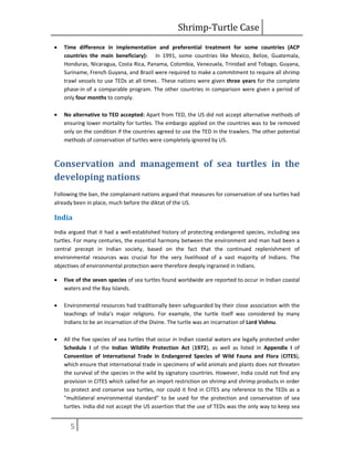 Shrimp turtle case at WTO | PDF