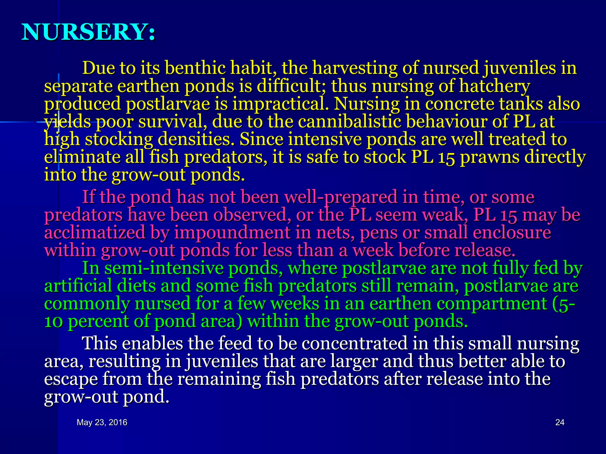 Shrimp Culture: Culture of Tiger Shrimp (Penaeus monodon) | PPT