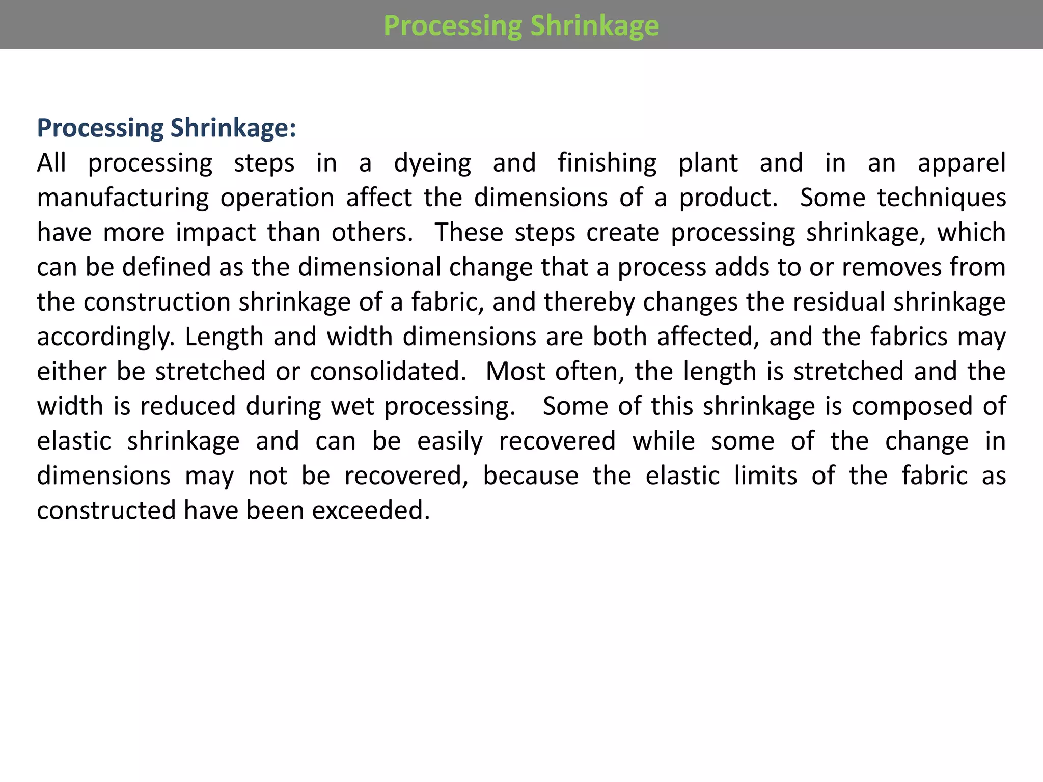 Shrinkage | PPTX
