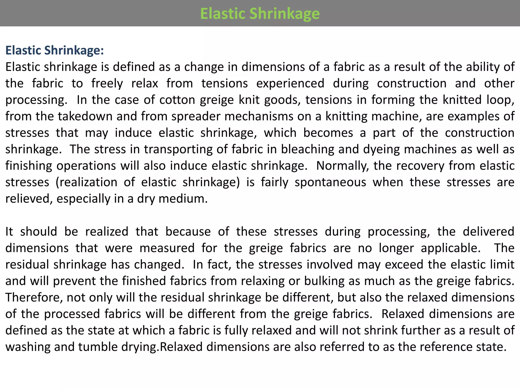 Shrinkage | PPTX