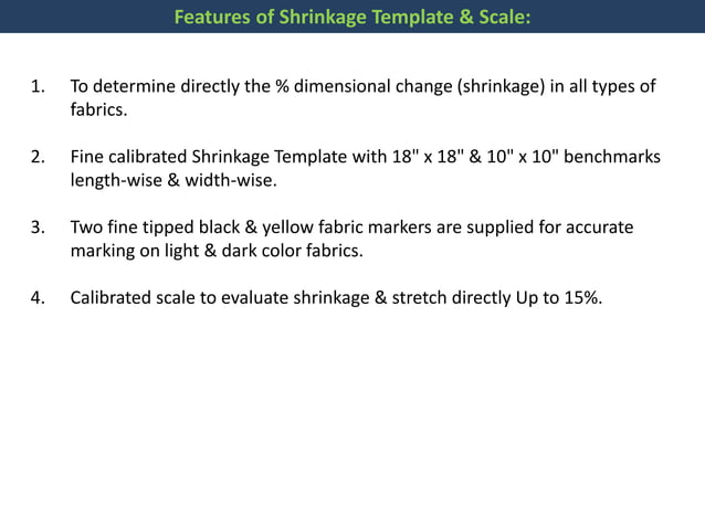 Shrinkage | PPTX | Needlework | Arts and Crafts