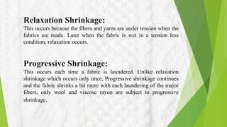 Fabric Shrinkage In Textile Fabric Insustry | PDF