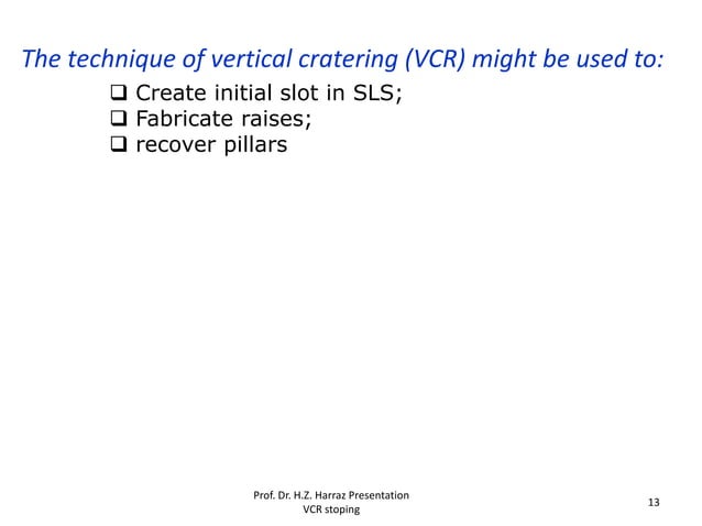 Shrinkage and Vertical Crater Retreat Stoping | PDF | Geology | Science