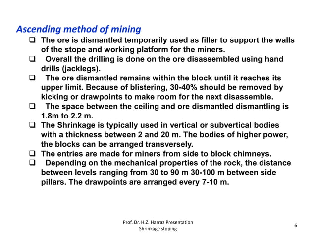 Shrinkage and Vertical Crater Retreat Stoping | PDF | Geology | Science
