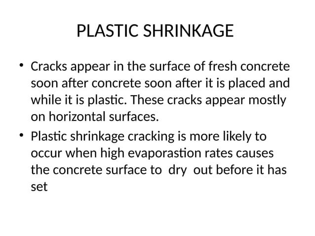 Shrinkage Concrete in Construction .pptx