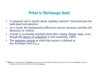 Shrinkage Limit Test | PPT | Geology | Science
