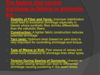 Shrinkage of ttqc ii | PPT