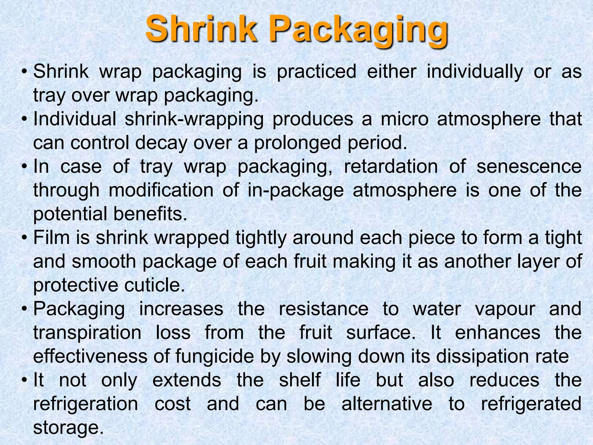 Shrink and cling packaging of fresh and perishable foods | PPT