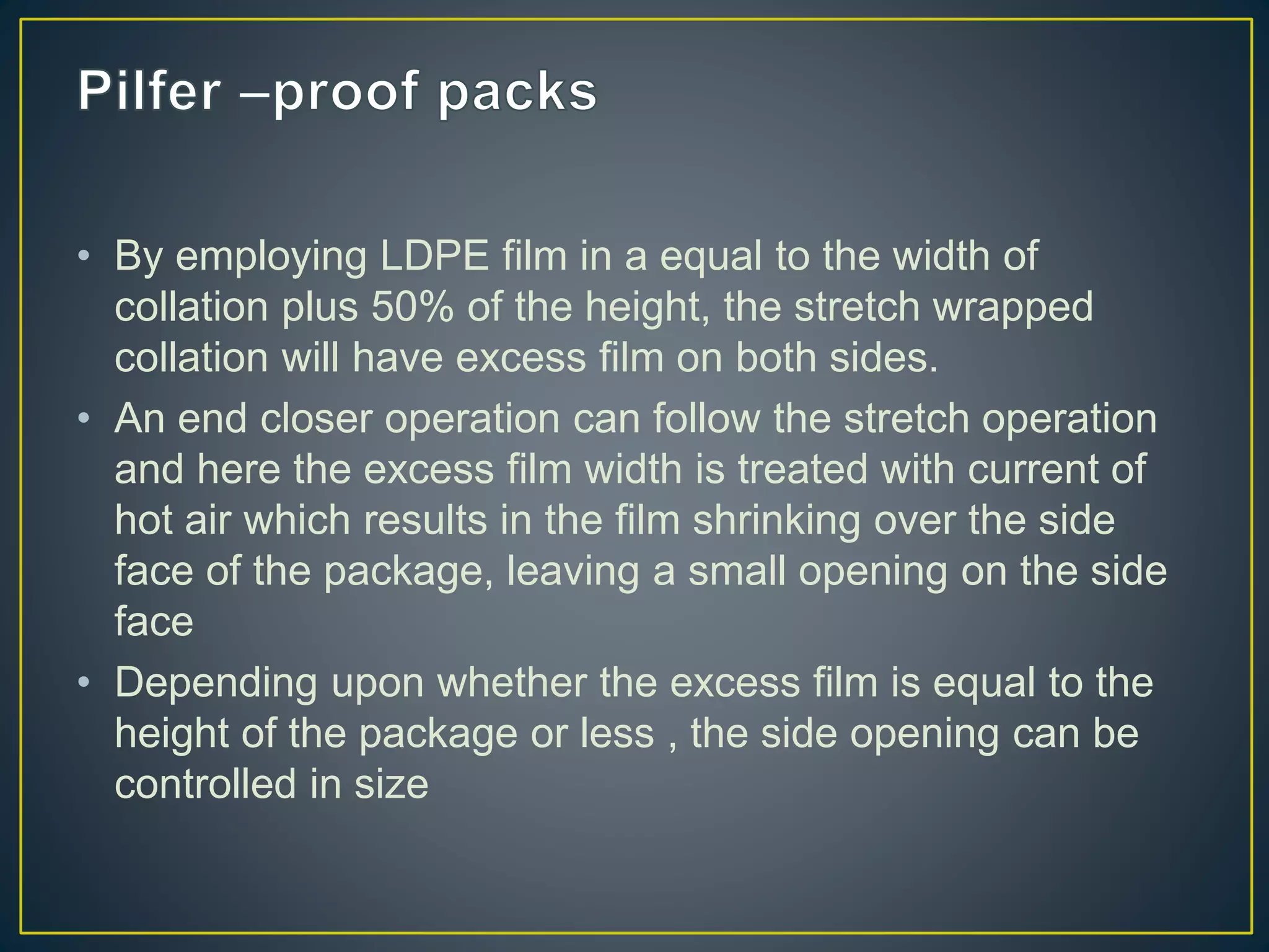 Shrink and strech packaging | PPTX