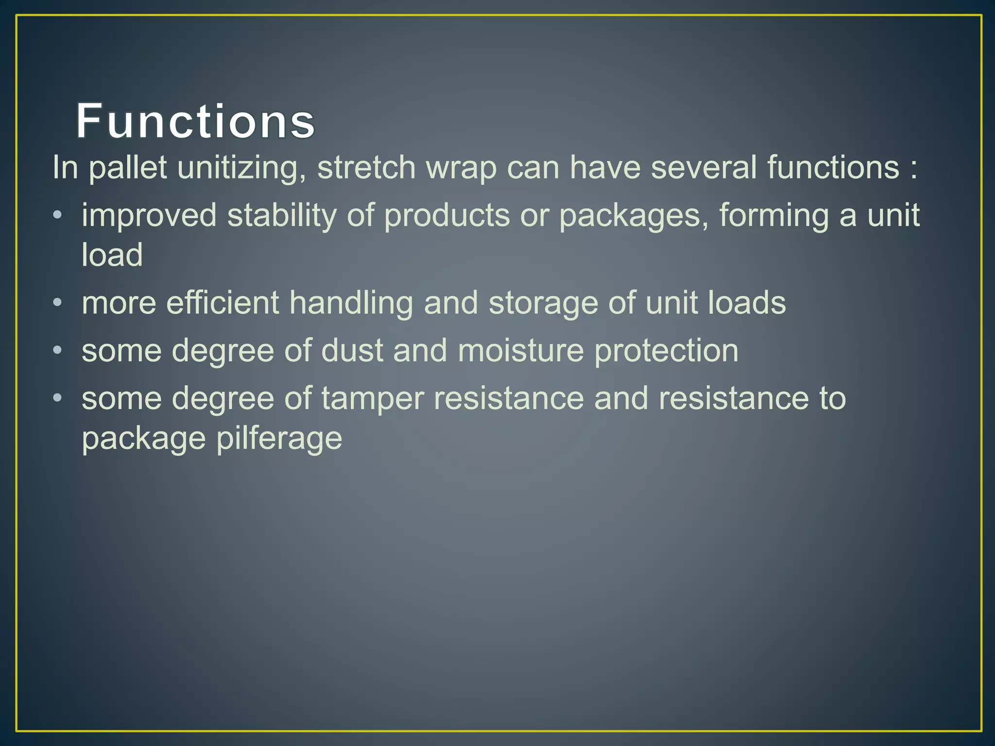 Shrink and strech packaging | PPTX