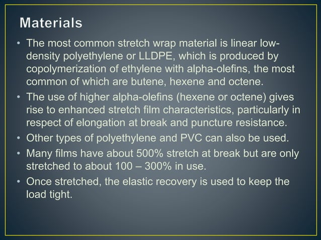 Shrink and strech packaging | PPTX