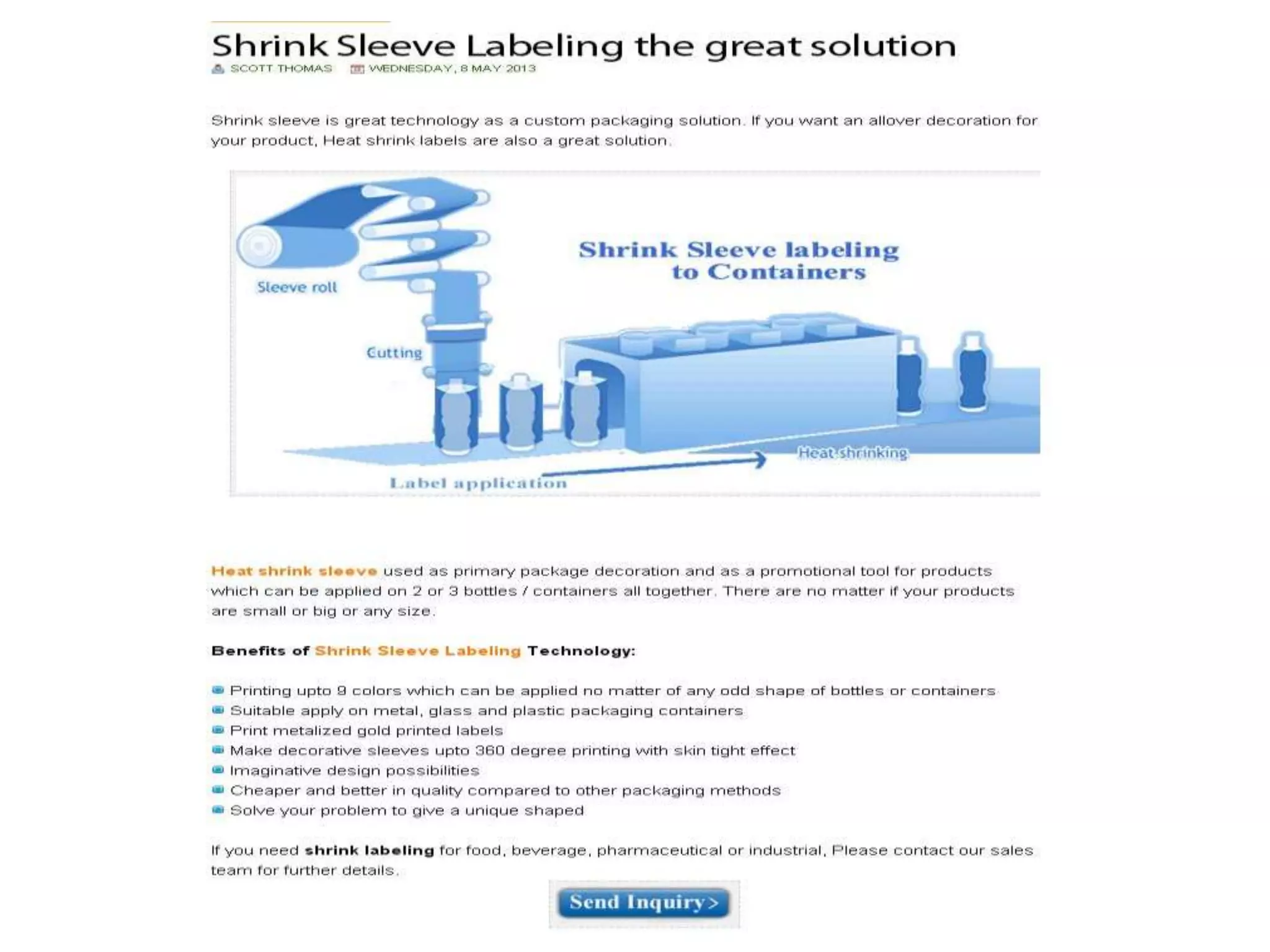 Shrink sleeve labels | PPTX
