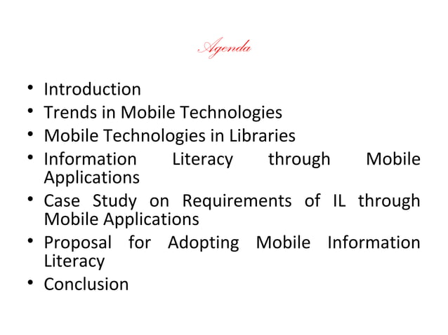 Mobile Information Literacy for Libraries: A case study on requirements ...