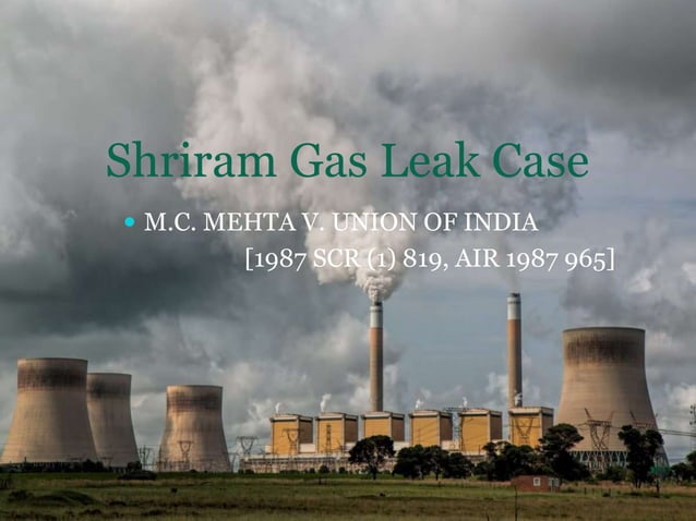 Shriram Gas Leak Case.pptx | Law